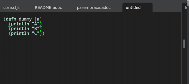 Showcasing rewrite-cljs - Parembrace for Light Table